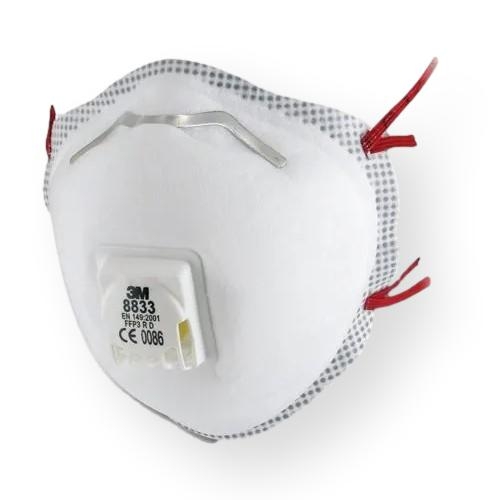 3M 8833 Cup-Shaped Valved FFP3 Masks - AES