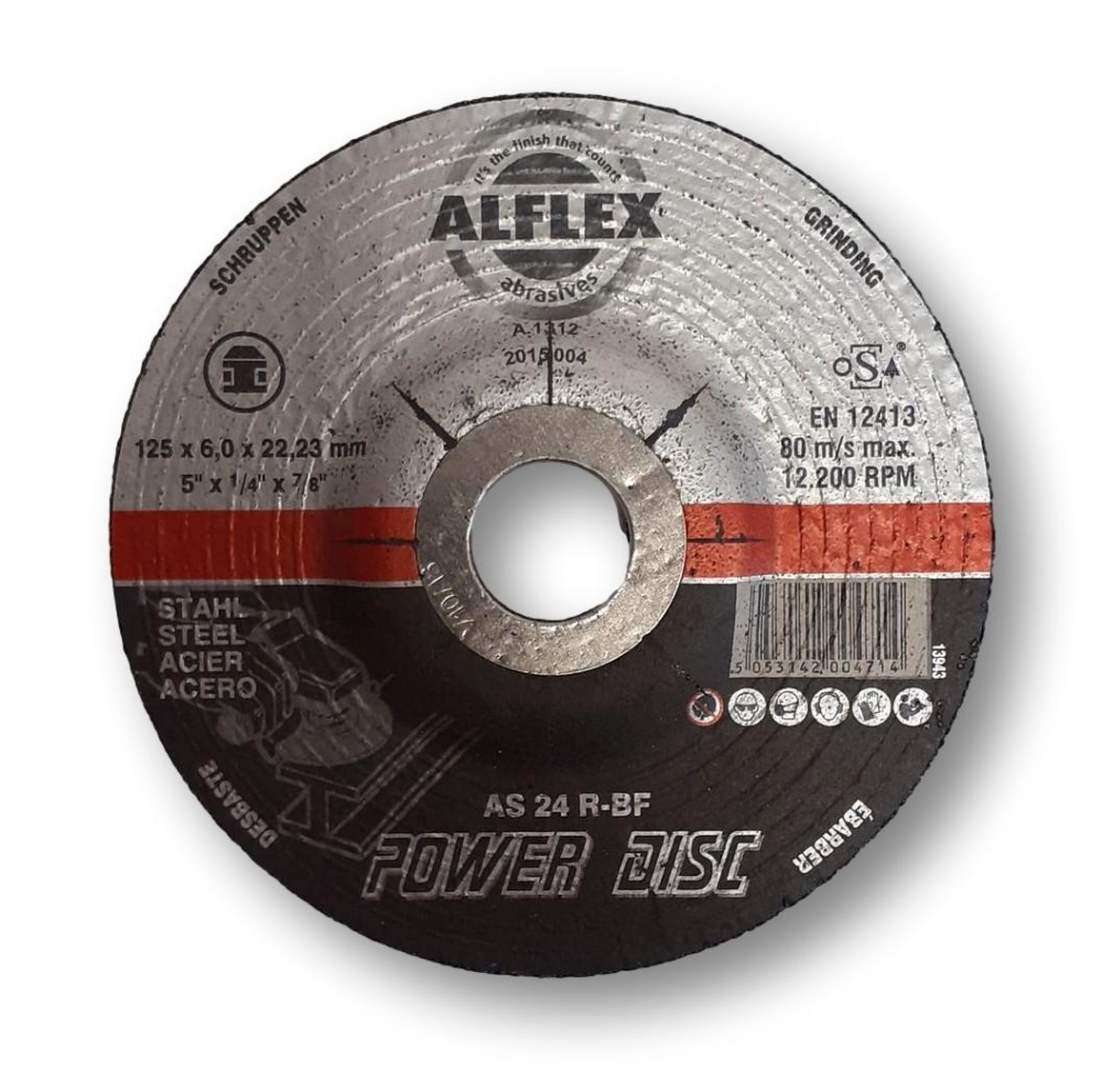 Grinding Disc Metal 125 x 22 x 6mm - Buy Online - AES