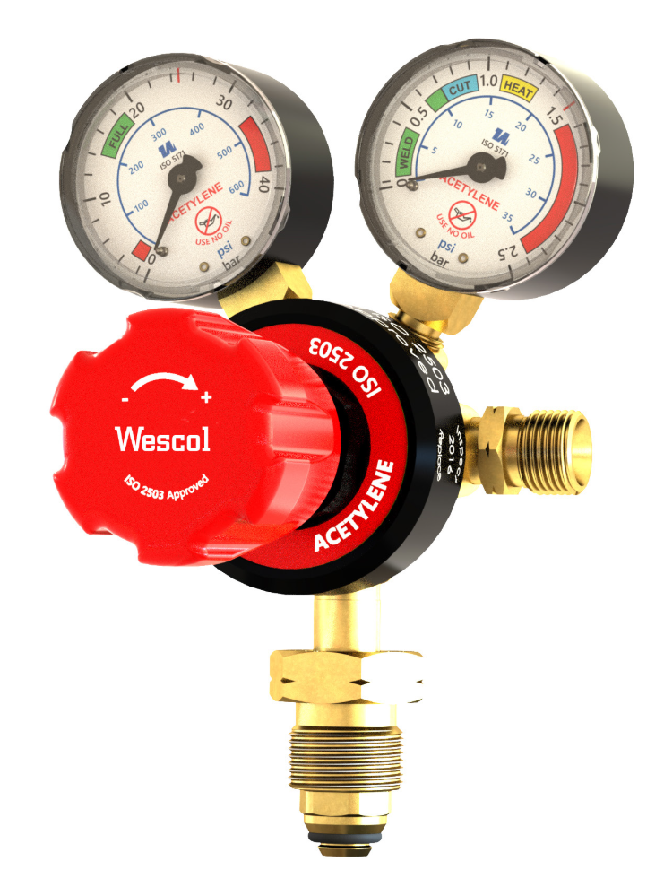 Acetylene Single Stage Gas Regulators - AES