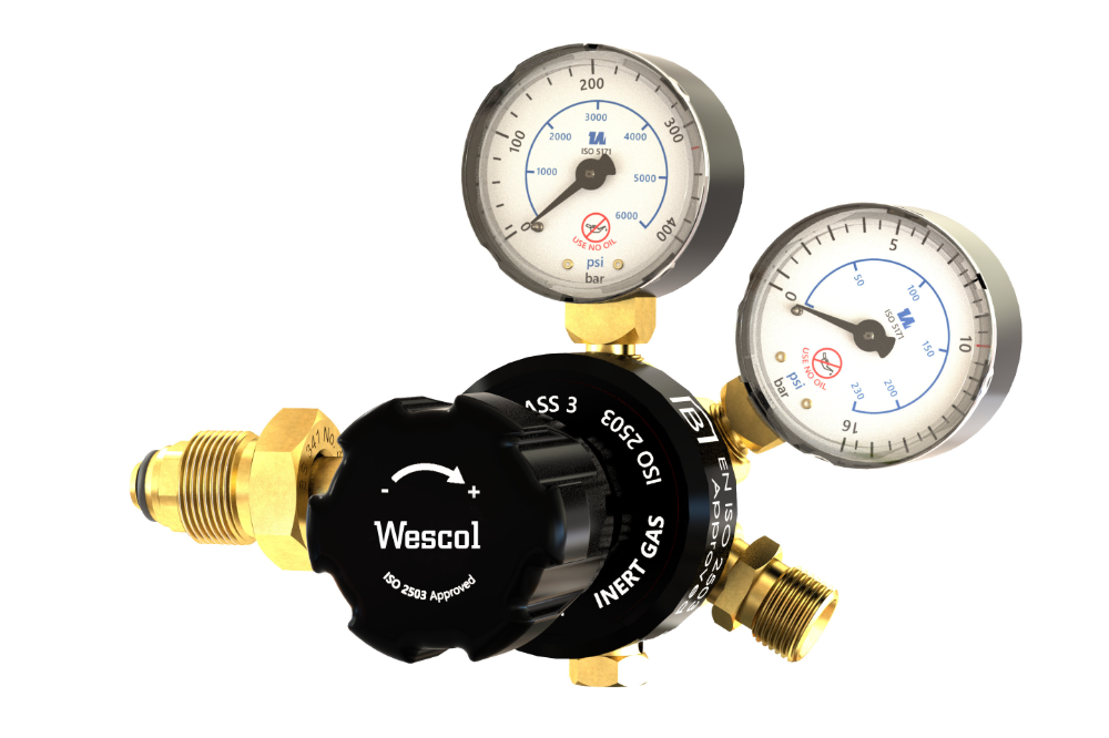 Nitrogen Single Stage Side Entry Gas Regulator 10 Bar - AES